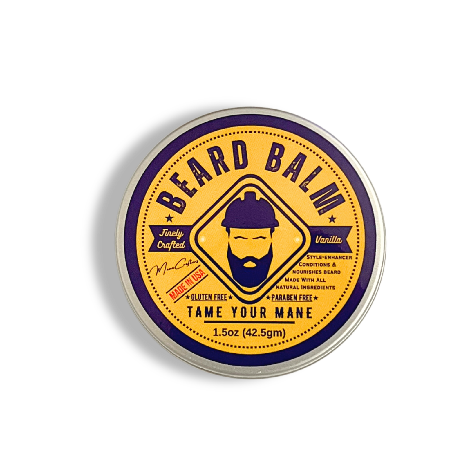 Beard Balm - Vanilla 1.5oz - "Tame Your Mane" – Mane crafters